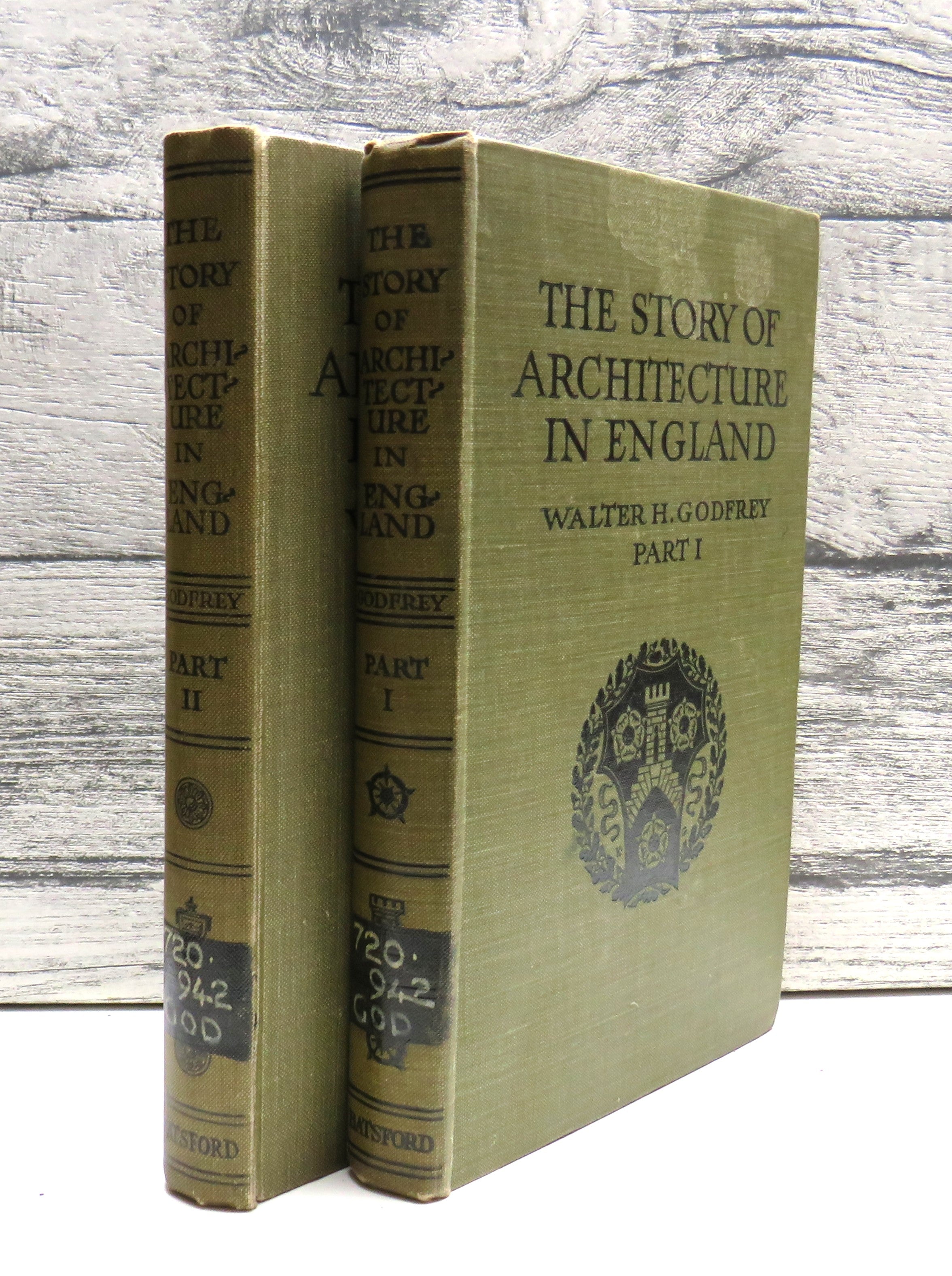The Story of Architecture In England By Walter H. Godfrey Part I & II ...